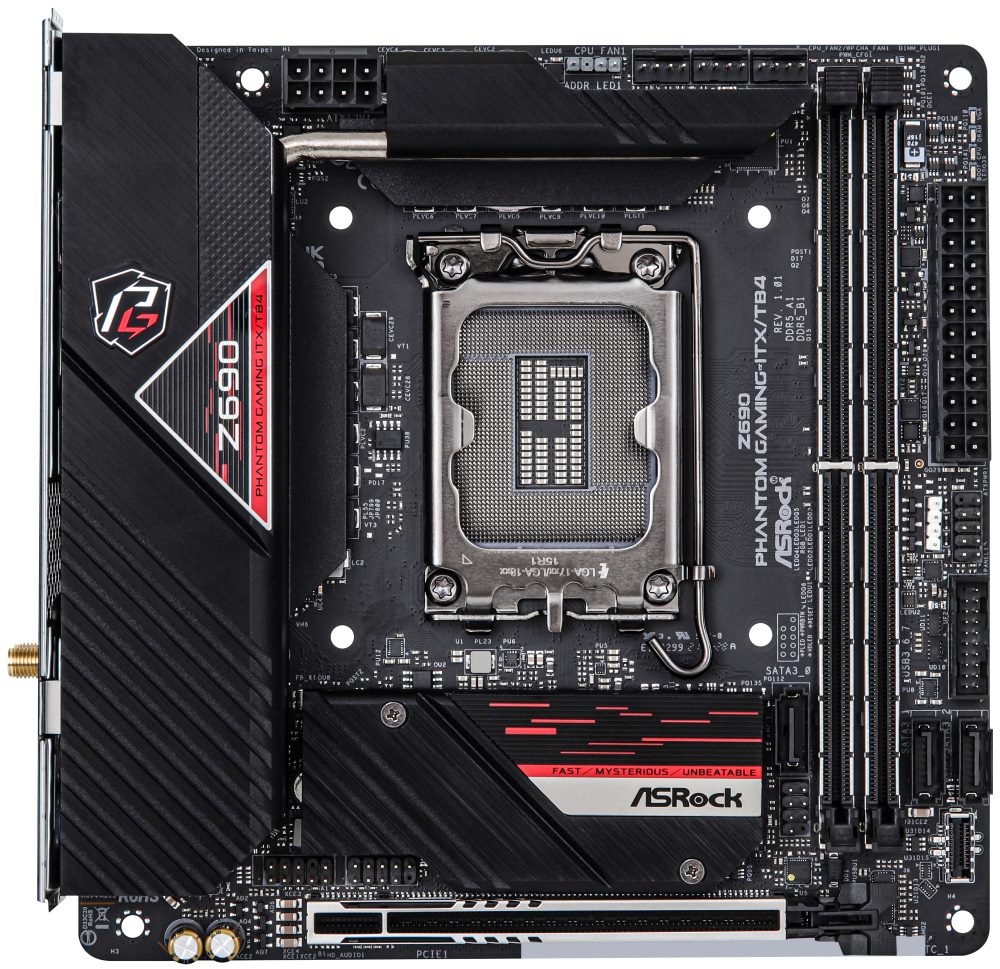 Asrock Z690 Phantom Gaming Itx Tb4 Lga1700 Intel Z690 2x Ddr5
