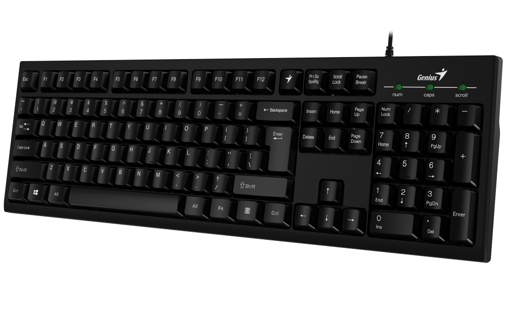 GENIUS Smart KB-100/ Drátová/ USB/ černá/ CZ+SK layout/ SmartGenius App ...